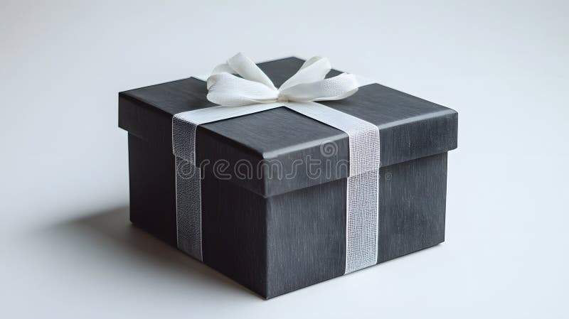 Navy Blue Gift Box with Gold Ribbon Bow for Elegant Holiday Gifting ...
