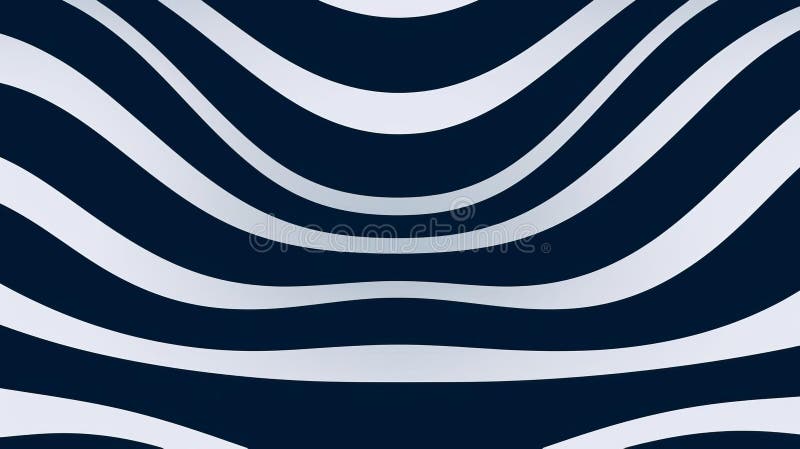 Minimalist Navy Blue Op Art Abstract Design Composition Stock ...