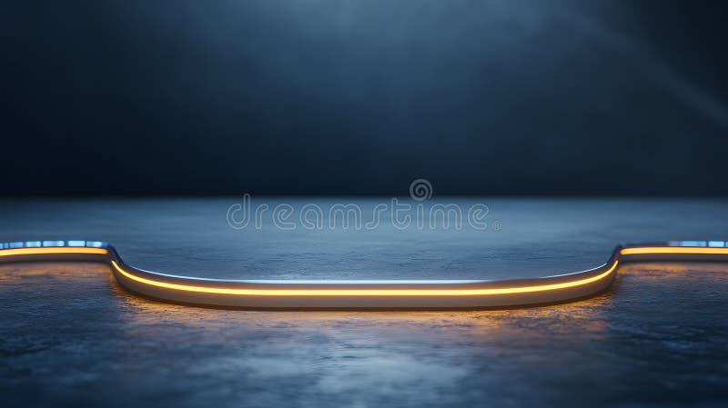 Minimalist News Overlay Design Featuring Glowing Edges and Subtle ...