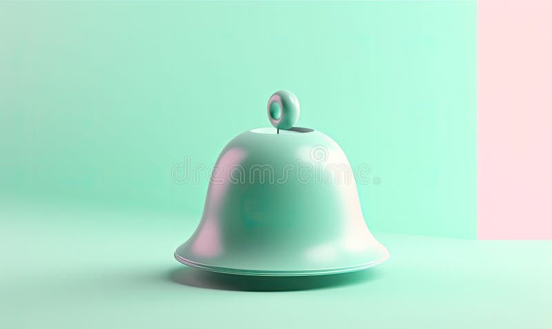 Minimalist Notification Bell Design in Muted Pastel Shades Creating ...