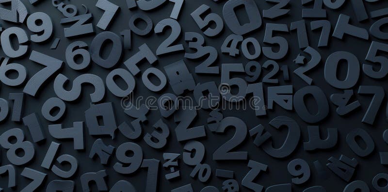 Minimalist Numeric Harmony. Clean and Simple Numerical Wallpaper Design ...