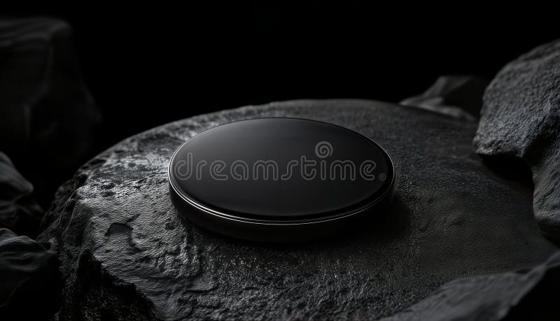 Minimalist Object: Sleek Design on Rock, Generative Ai Stock ...