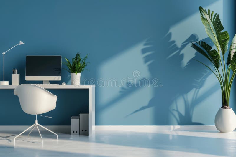 Minimalist Office Background with Clean Lines and a Simple Color ...