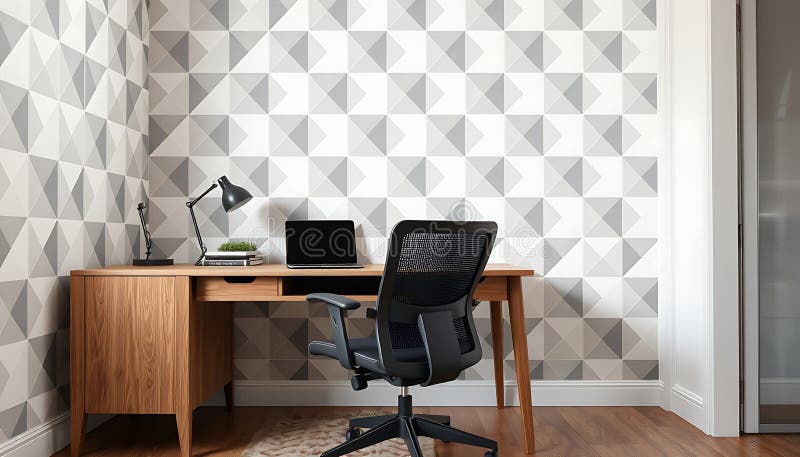 Minimalist Office Desk Setup, Modern Workspace and Clean Design Style ...