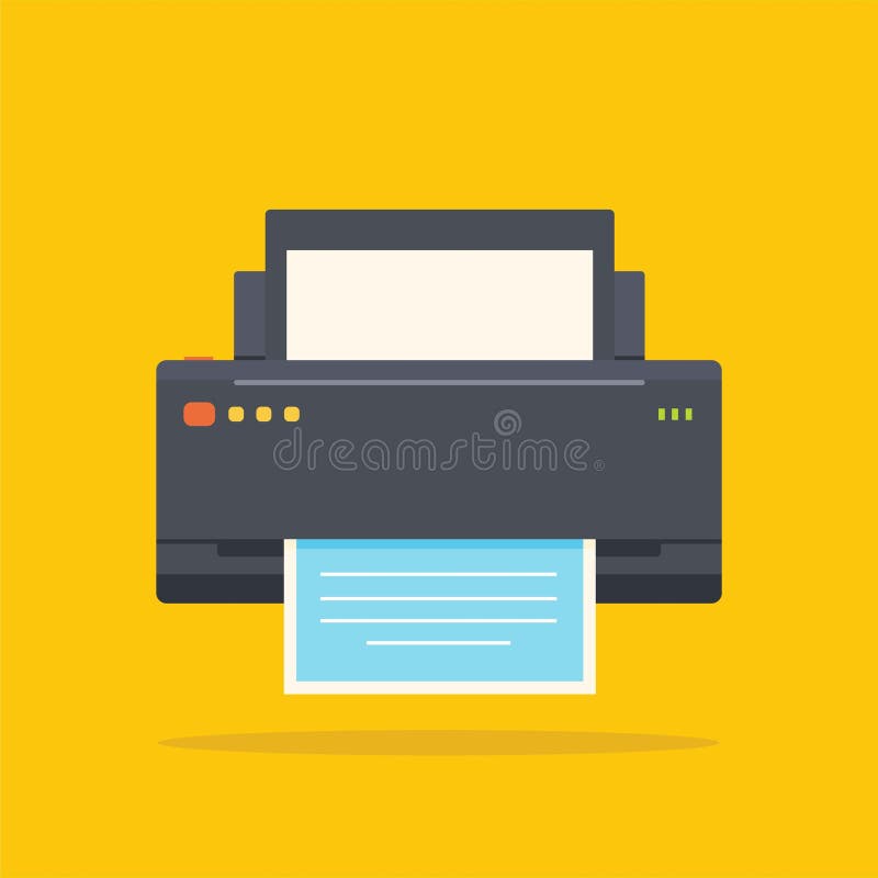 Minimalist Office Manager Printer Icon Stock Vector - Illustration of ...