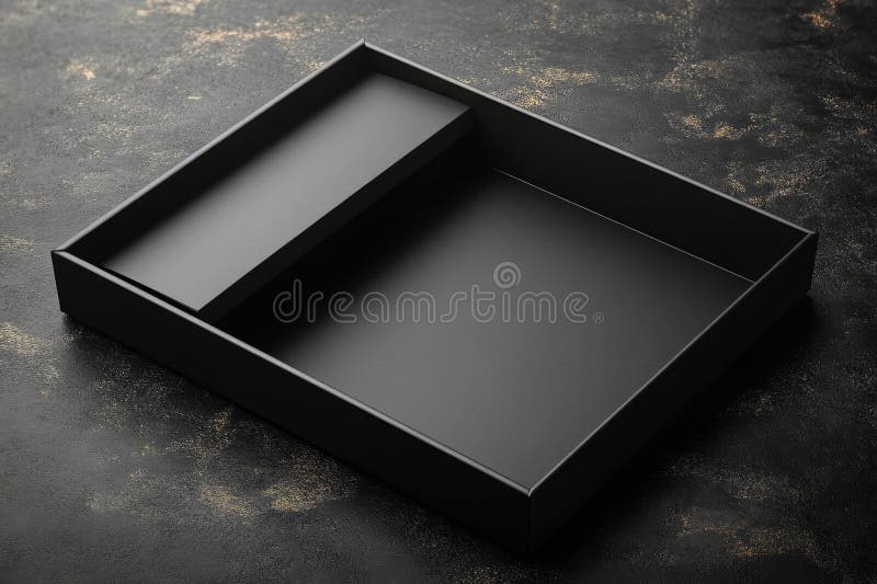 Minimalist Open Black Box with Empty Interior for Elegant Product ...