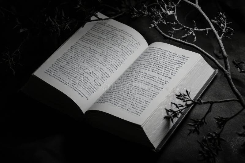 Minimalist Open Book with Clean Pages and Soft Neutral Lighting in a ...