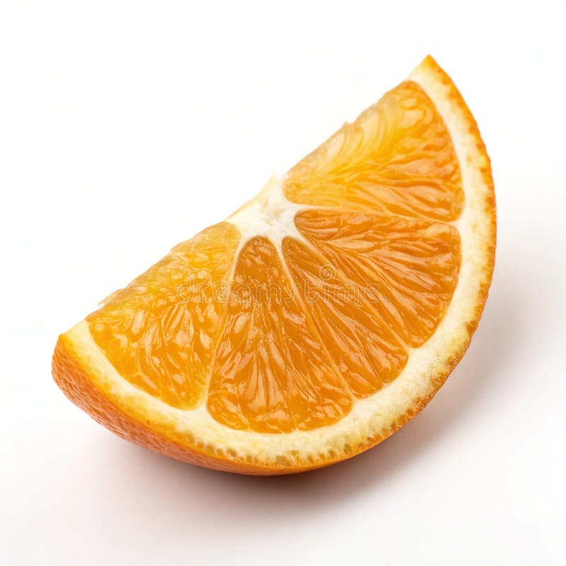 Minimalist Orange Slice Isolated on Transparent Background Stock ...