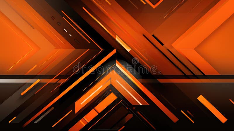 Minimalist Orange Tribal Background Stock Illustration - Illustration ...