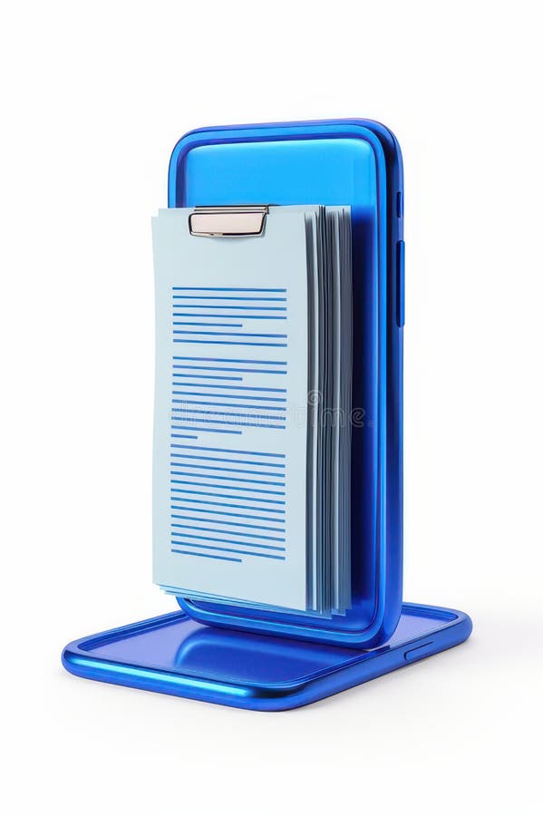 Minimalist Orange and White Smartphone Icon with a Notepad Design ...