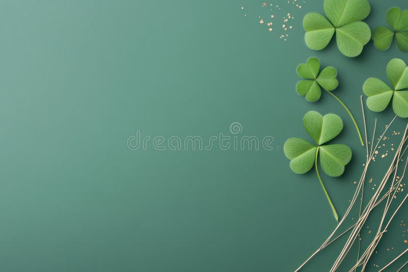 Discover a Minimalist Shamrock and Clover Intertwined in Abstract Forms ...
