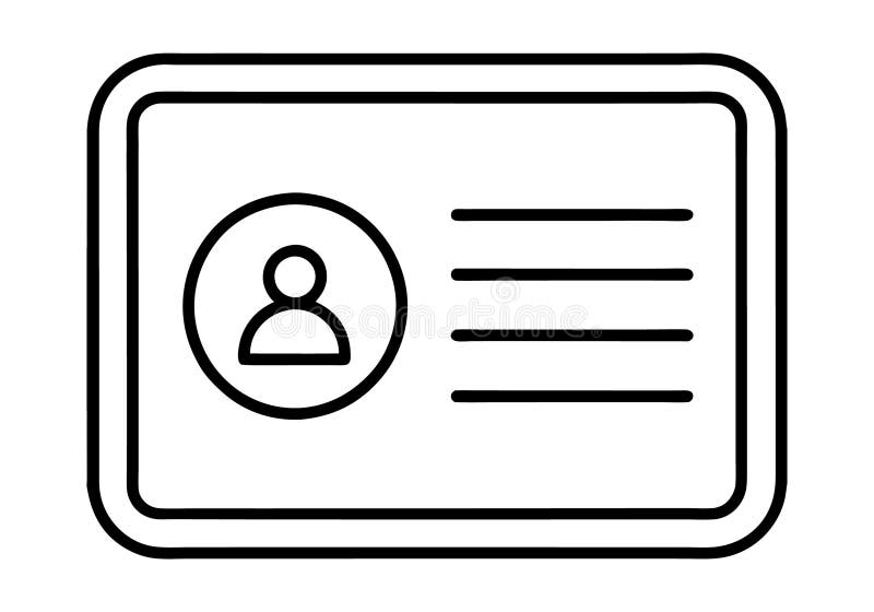 Free Id Card Template Stock Illustrations – 333 Free Id Card Template ...