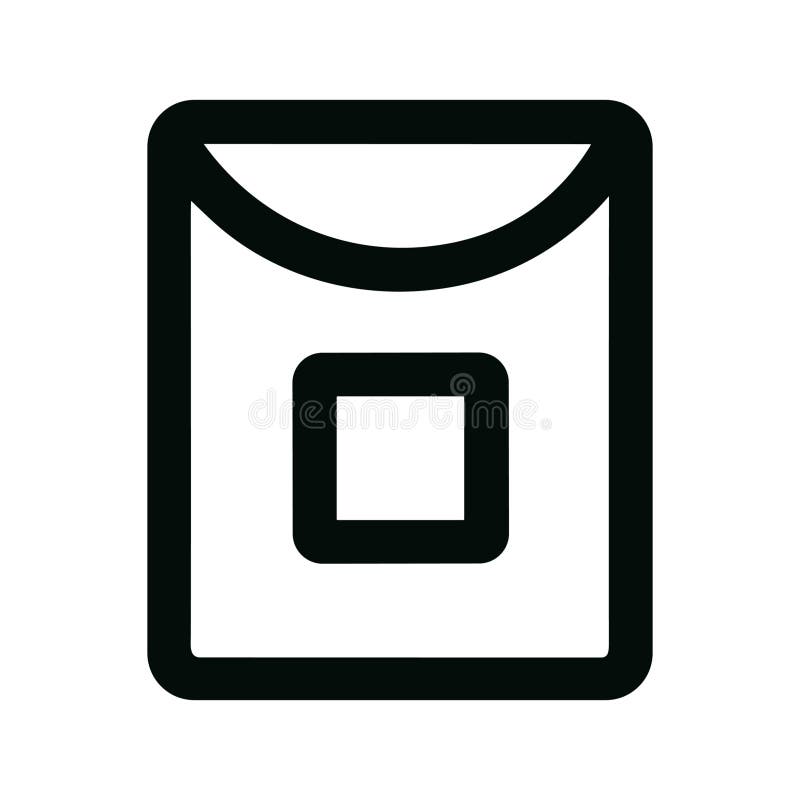 Simple Outline Laundry Delicate Washing Machine Symbol Icon ...