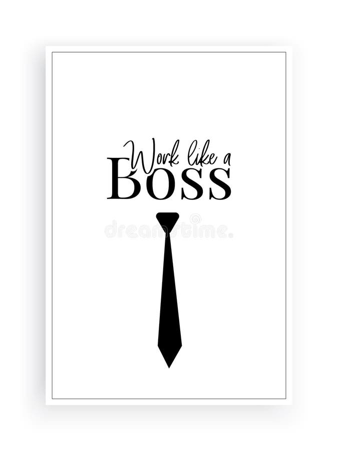 Like Boss Phrase. Girl Power Quote Sticker Isolated on White Background ...