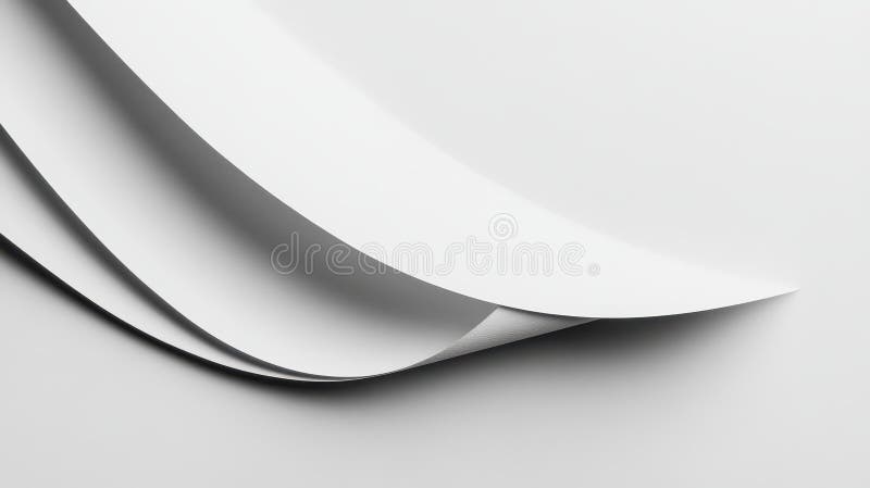Minimalist Paper Curves: Abstract White Forms with Shadow and Light ...