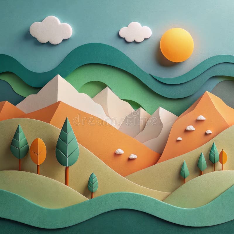 Minimalist Paper Illustrations To Create a Unique Background that Will ...