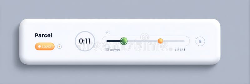 Minimalist Parcel Tracking Interface Displaying Progress and Estimated ...