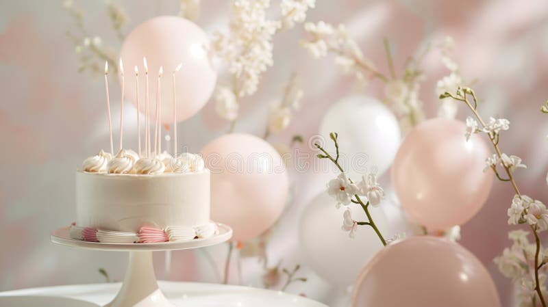 Minimalist Party Theme Celebrates Simplicity S Beauty Stock ...
