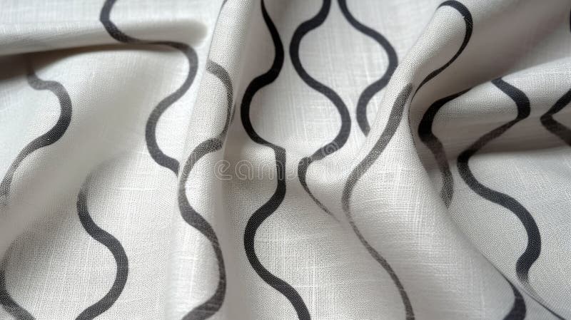 Minimalist Pattern on a Plain Fabric. Generative AI Stock Illustration ...