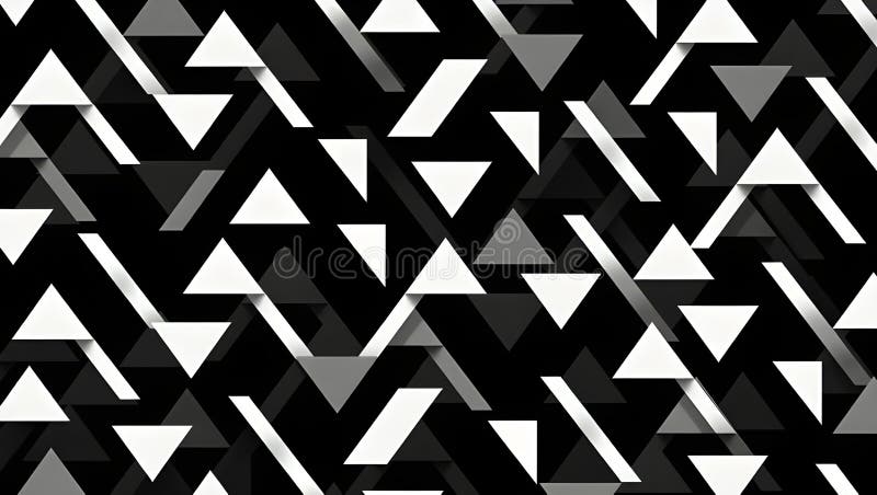 Minimalist Pattern of Triangles in Monochrome Shades for a Modern ...
