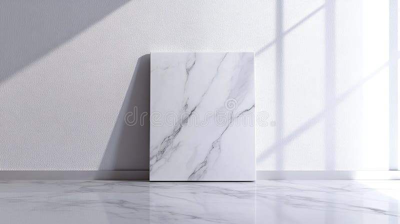 A Minimalist Photo of a Single Marble Tile with a Polished Surface ...