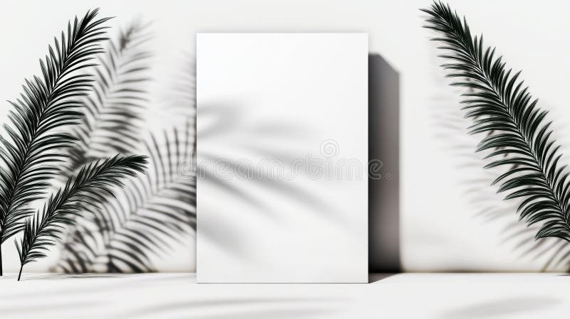 Minimalist Photo of a Vertical Magazine Mockup with Empty Cover Casting ...