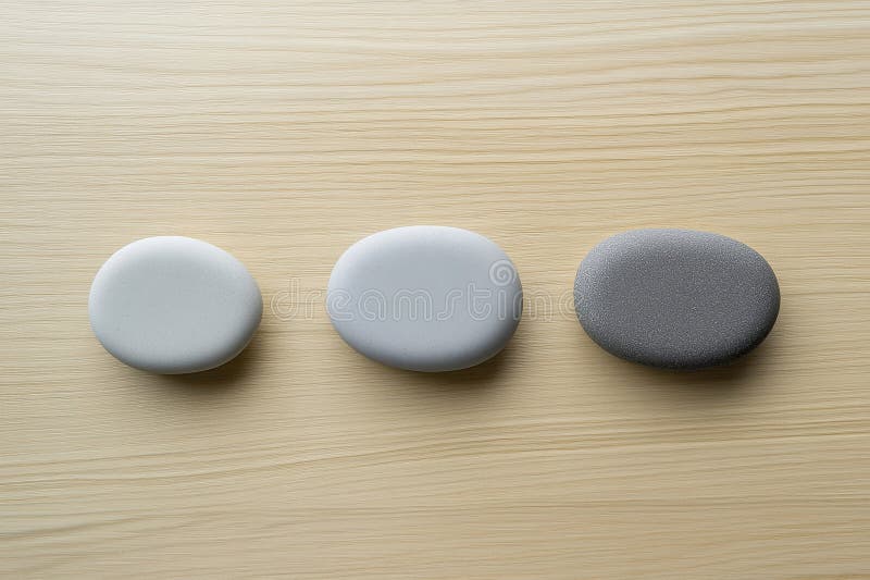 Minimalist, Photography, a Balanced Composition of Three Smooth Stones ...
