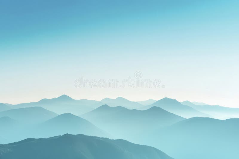 Minimalist, Photography, a Minimalist Mountain Range with Crisp Lines ...