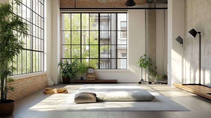 Minimalist Photography Studio with Lighting Equipment Pic Stock Image ...