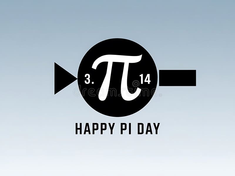 Minimalist Pi Day Wallpaper with Simple Black and White Stock ...