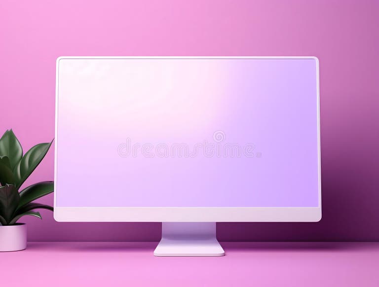 Pink Desktop Setup Stock Illustrations – 1,493 Pink Desktop Setup Stock ...