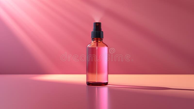 Minimalist Pink Spray Bottle with Dramatic Lighting - Generative Ai ...
