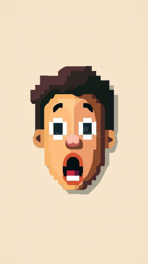 Pixel Art Surprised Face Stock Photos - Free & Royalty-Free Stock ...