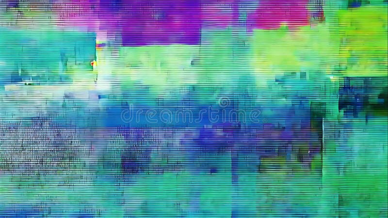 Minimalist Pixel Noise Glitch with Flickering Blocks and Subtle ...