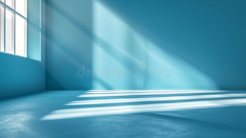 Minimalist Plain Blue Background for Product Photography, Soft Shadow ...