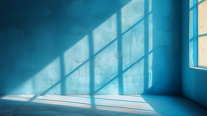 Minimalist Plain Blue Background for Product Photography, Soft Shadow ...