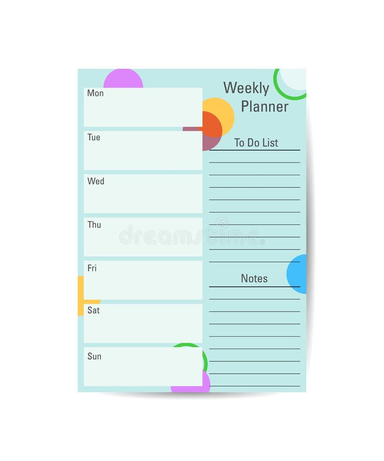 Minimalist Weekly Planner Pages Templates. Organizer Page, Weekly and ...