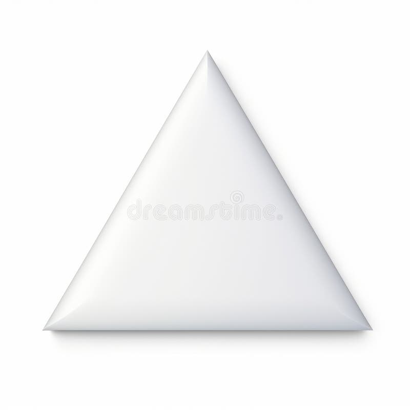 Minimalist Plastic Triangle Sleek and Precise Illustration Stock ...