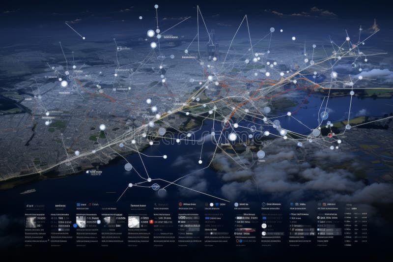Minimalist Points of Interest Map Featuring Restaurants, Museums, and ...