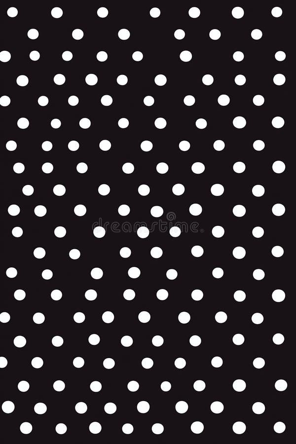A Minimalist Polka Dot Pattern with Tiny White Dots on a Dark Backdrop ...