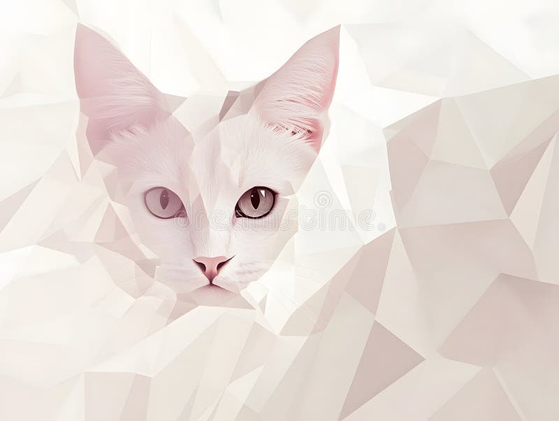 Minimalist Polygonal Background in Light Neutrals, Featuring Subtle ...