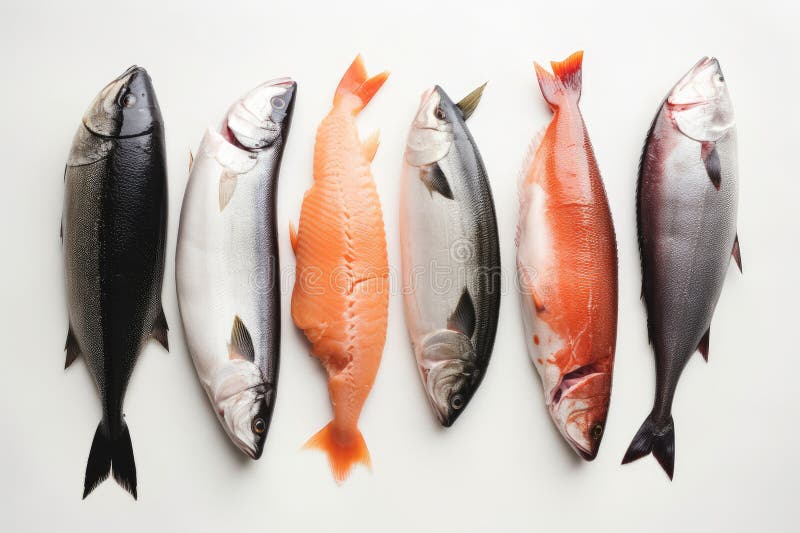 A Minimalist Presentation of Various Types of Fishes Generative AI ...