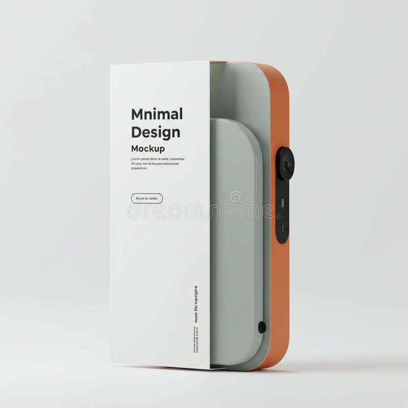 Minimalist Product Packaging Mockup Featuring a Sleek, Rectangular Box ...