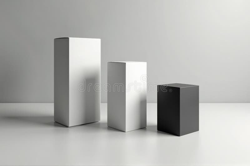 Minimalist Product Packaging Mockups for Branding Design Projects. AI ...