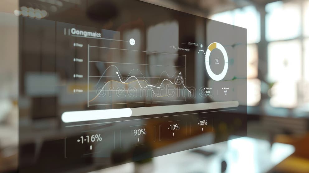 Minimalist Progress Bar for Project Management Dashboard in Blurred ...