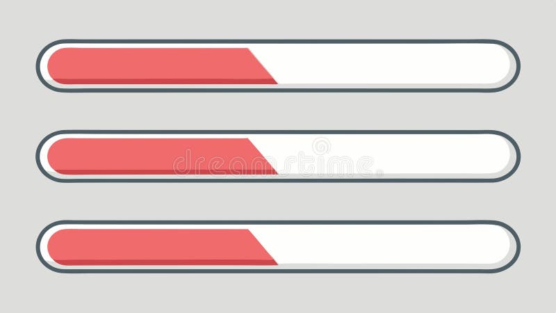 Minimalist Progress Bars, Loading Status Indicators, Vector Design ...