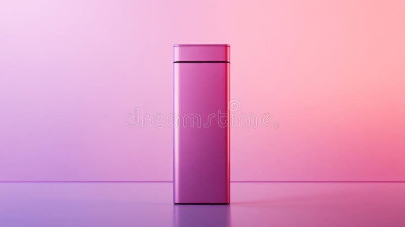 Minimalist Purple Metal Box for Product Packaging with Gradient ...