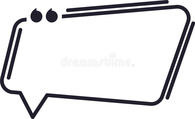 Minimalist Quote Box Features Double Lines and Quotation Marks ...
