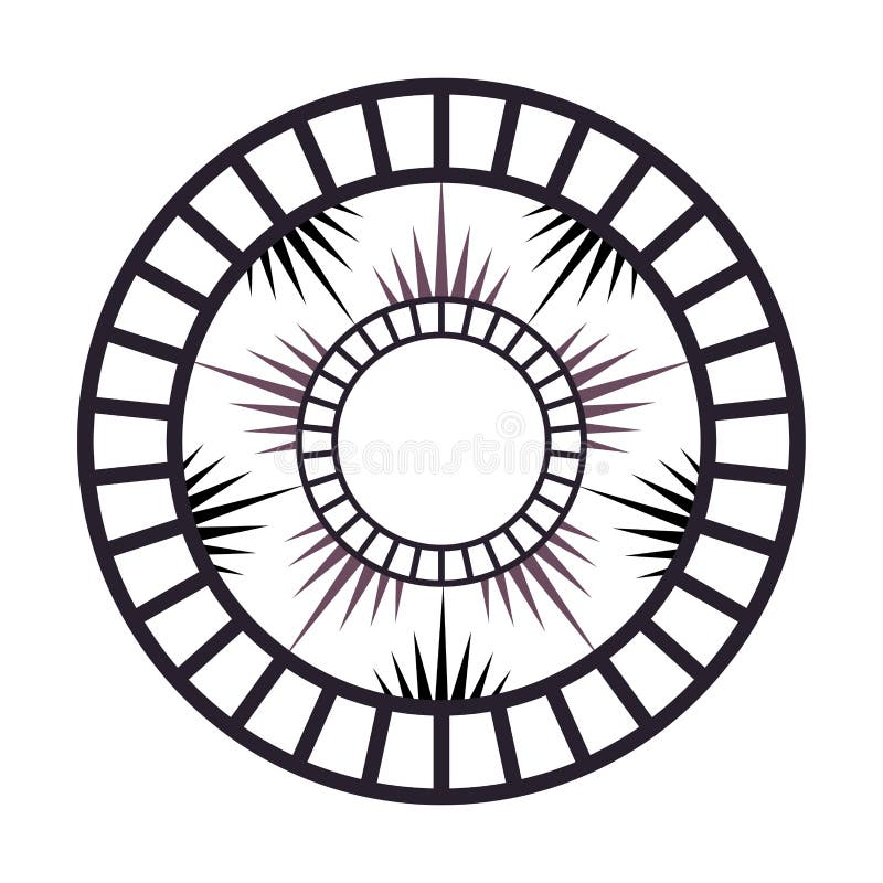Minimalist Radial mandala stock vector. Illustration of design - 134898693