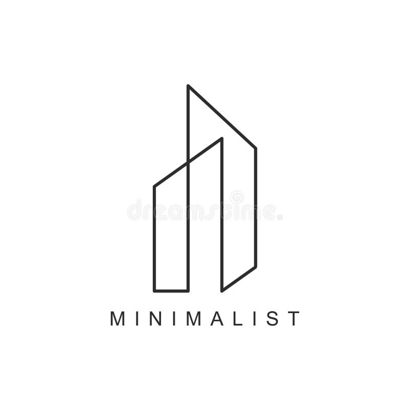 Minimalist Real Estate Logo Design Vector Illustration Simple Design ... Minimalist Real Estate Logo Design Vector Illustration Simple Design ...